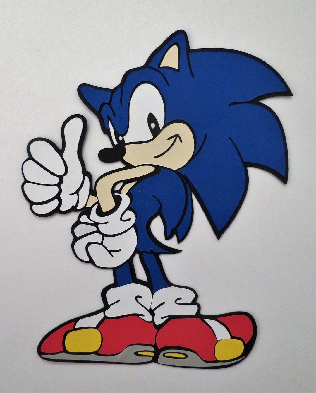 Sonic the Hedgehog Paper Doll Die Cut Scrapbook Embellishment - Etsy