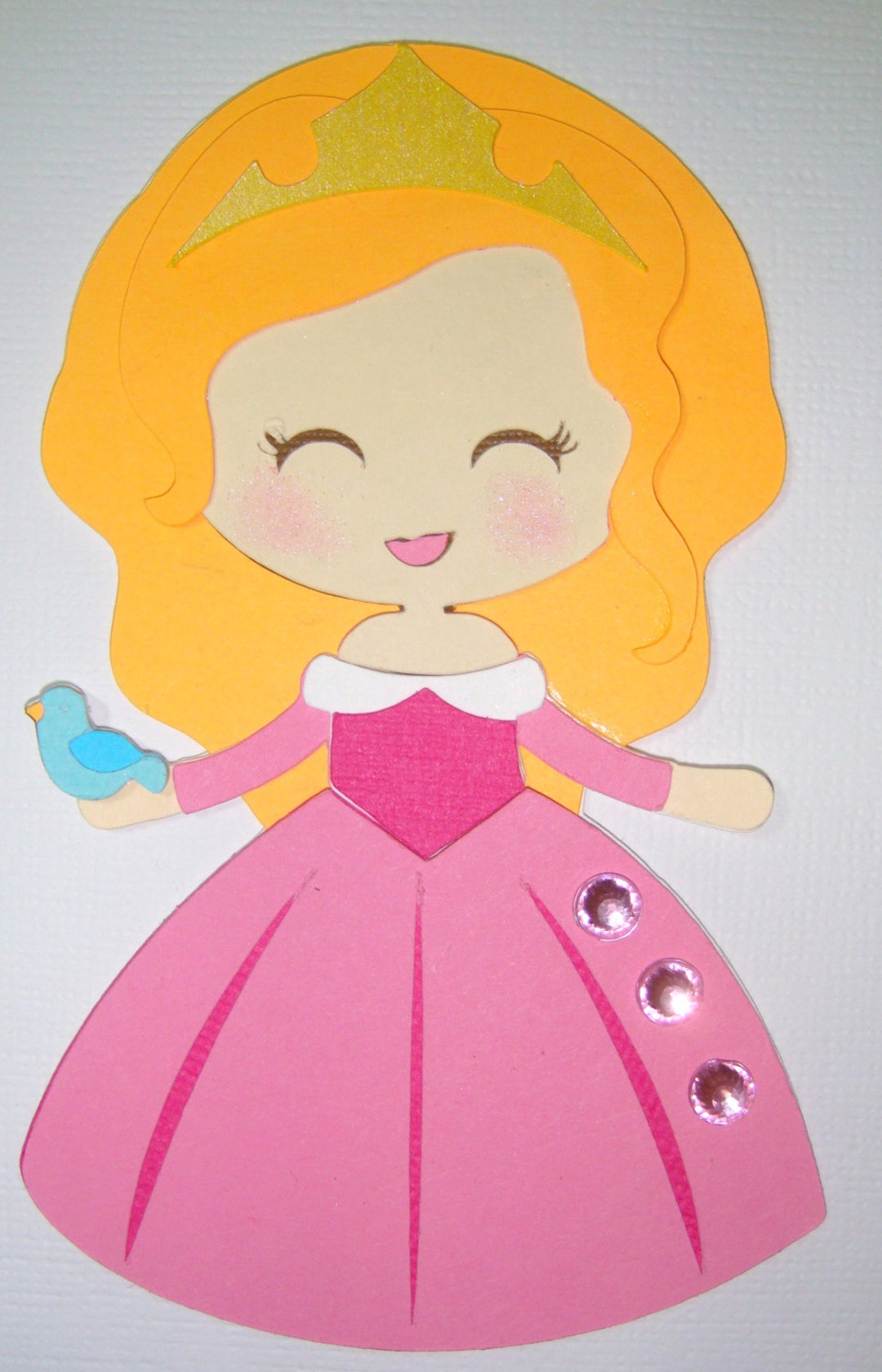 Princess Aurora Sleeping Beauty Paper Die Cut Paper Doll Scrapbook ...