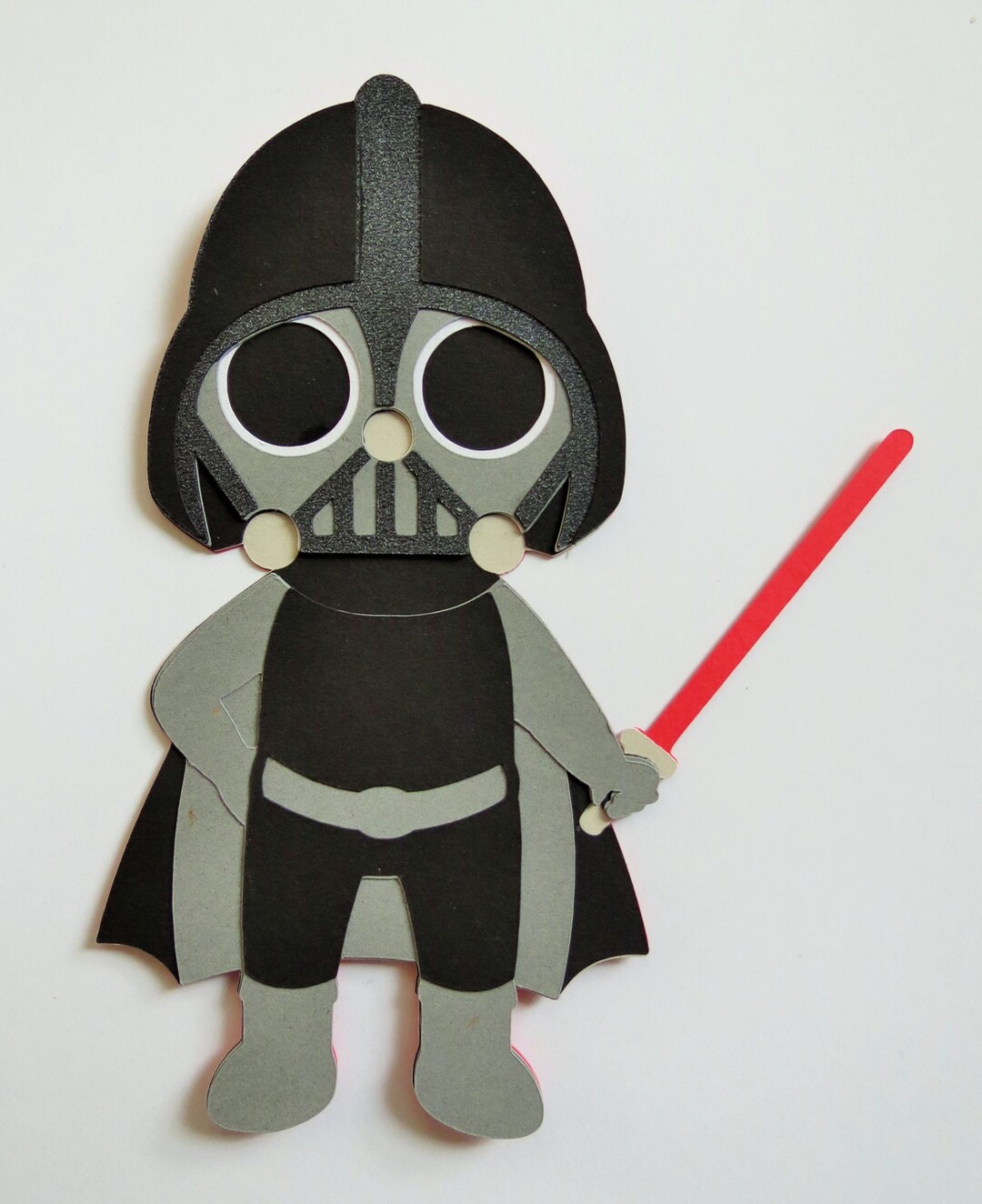 Star Wars Inspired Darth Vader Paper Die Cut Paper Doll Scrapbook ...