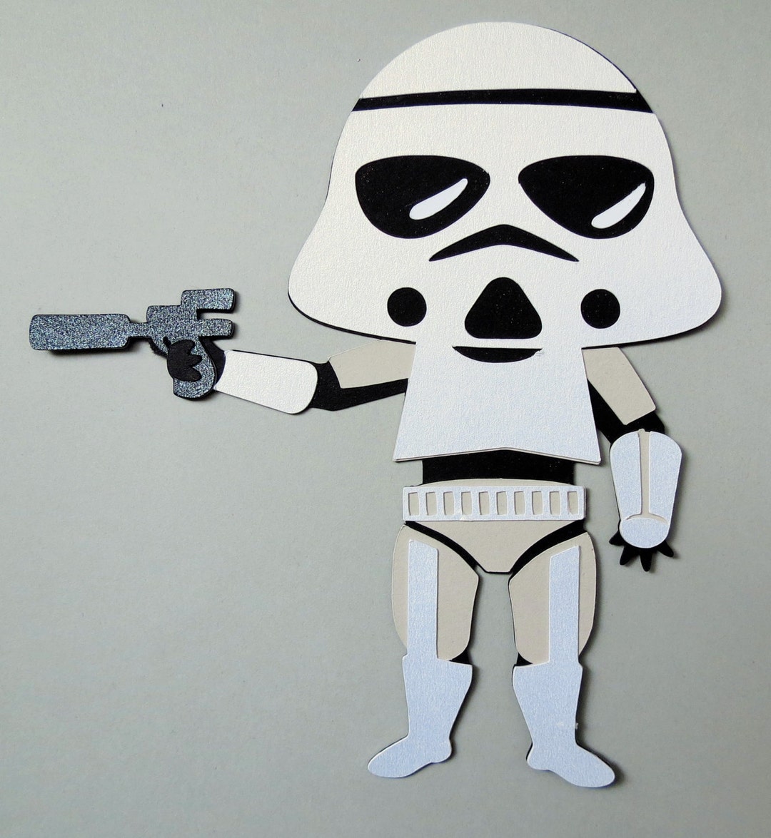 Star Wars Inspired Storm Trooper Paper Die Cut Paper Doll Scrapbook ...