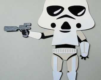 Star Wars Inspired Kylo Ren Paper Die Cut Paper Doll Scrapbook | Etsy