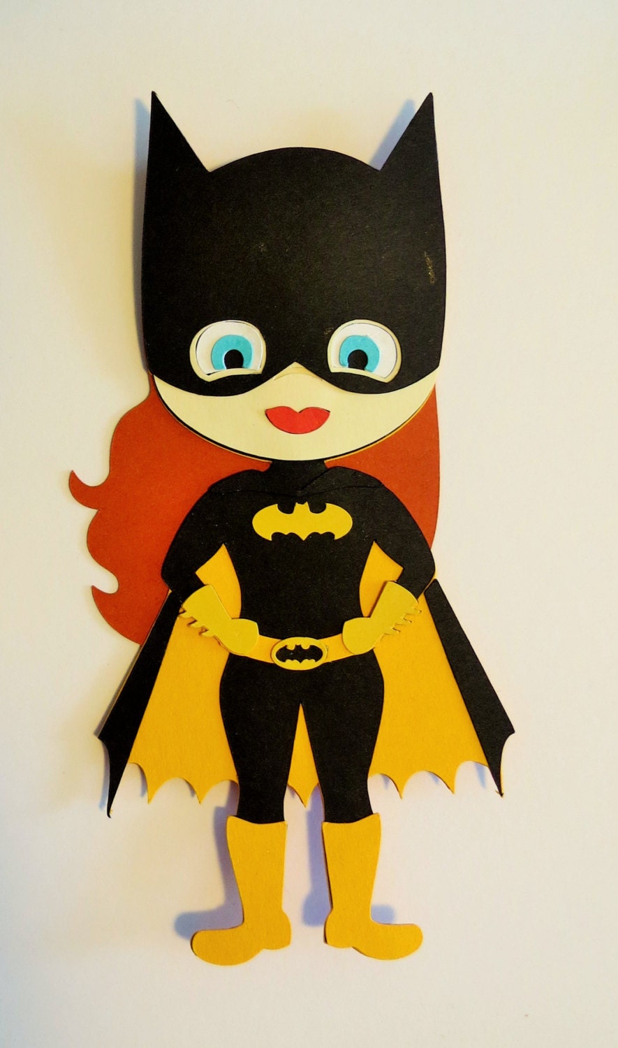 Super Hero Girl Woman Bat Girl Paper Die Cut Paper Doll Scrapbook ...