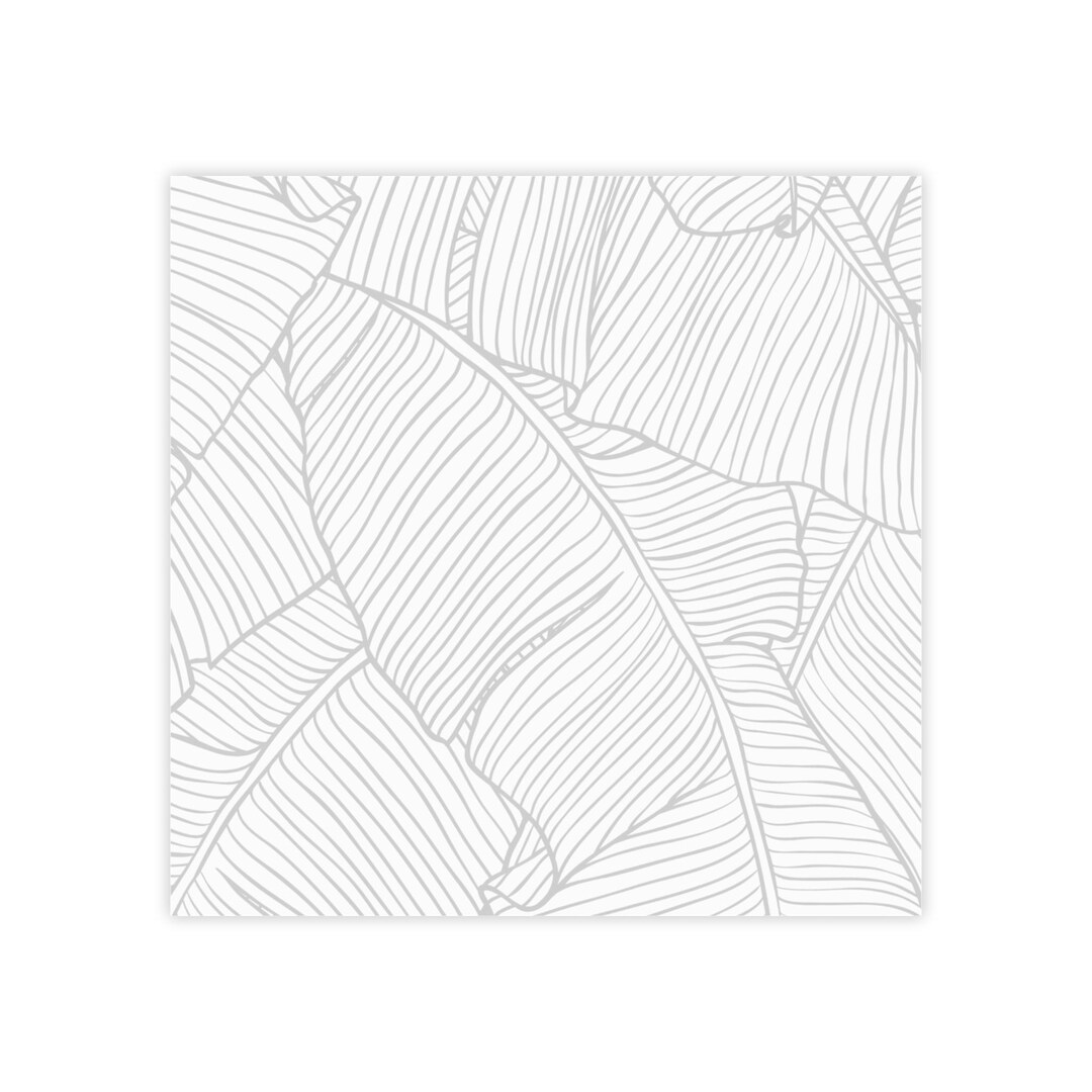 Elegant Black/gray Banana Leaf Design Post-it Note Pads - Eco-friendly ...