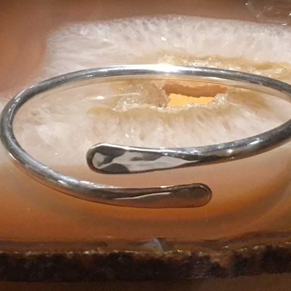 Heavy Silver Bangle - Etsy