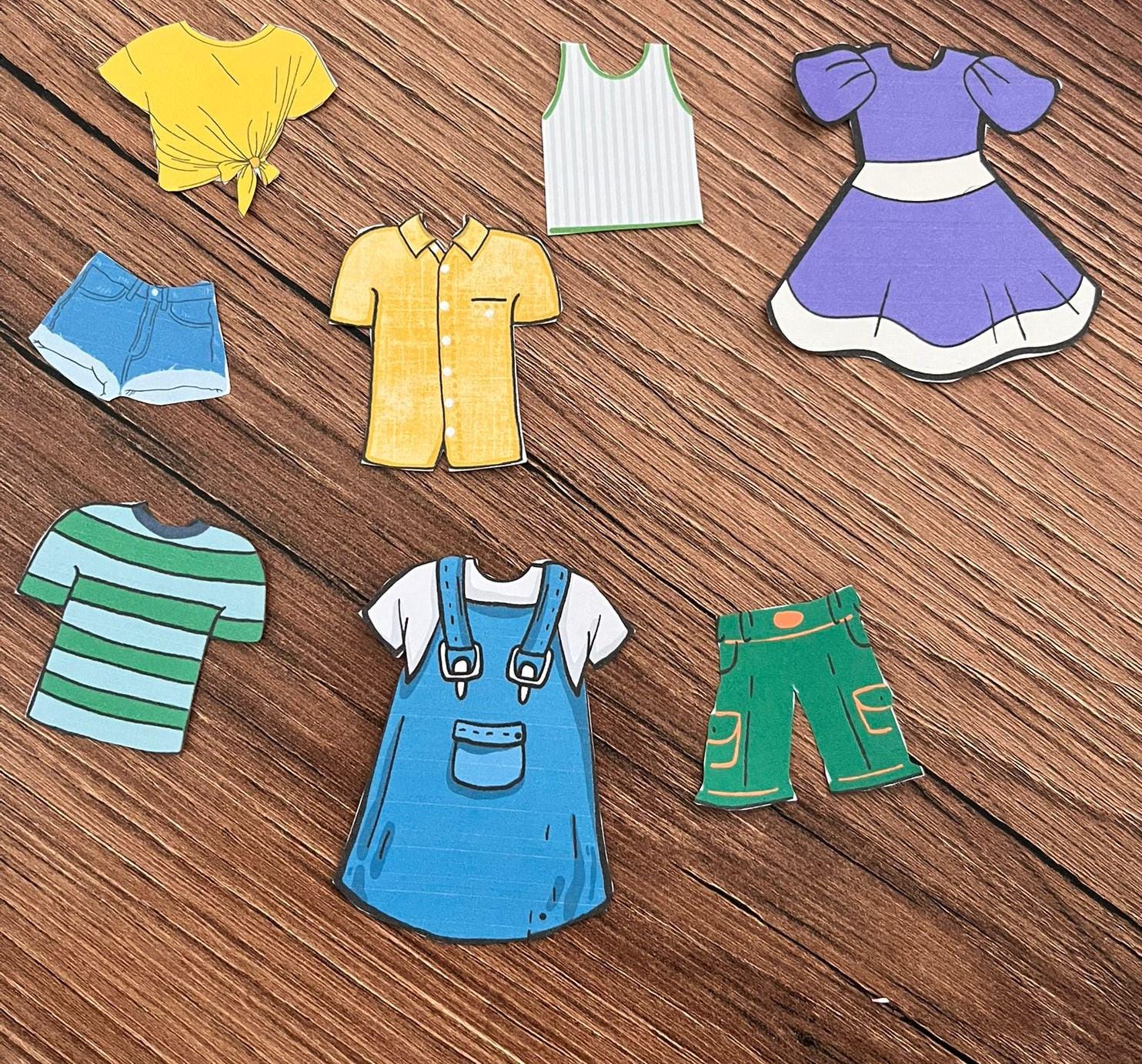 Cut and Dress up Paper Dolls: 8-page Activity Book (PDF Pattern) - Etsy