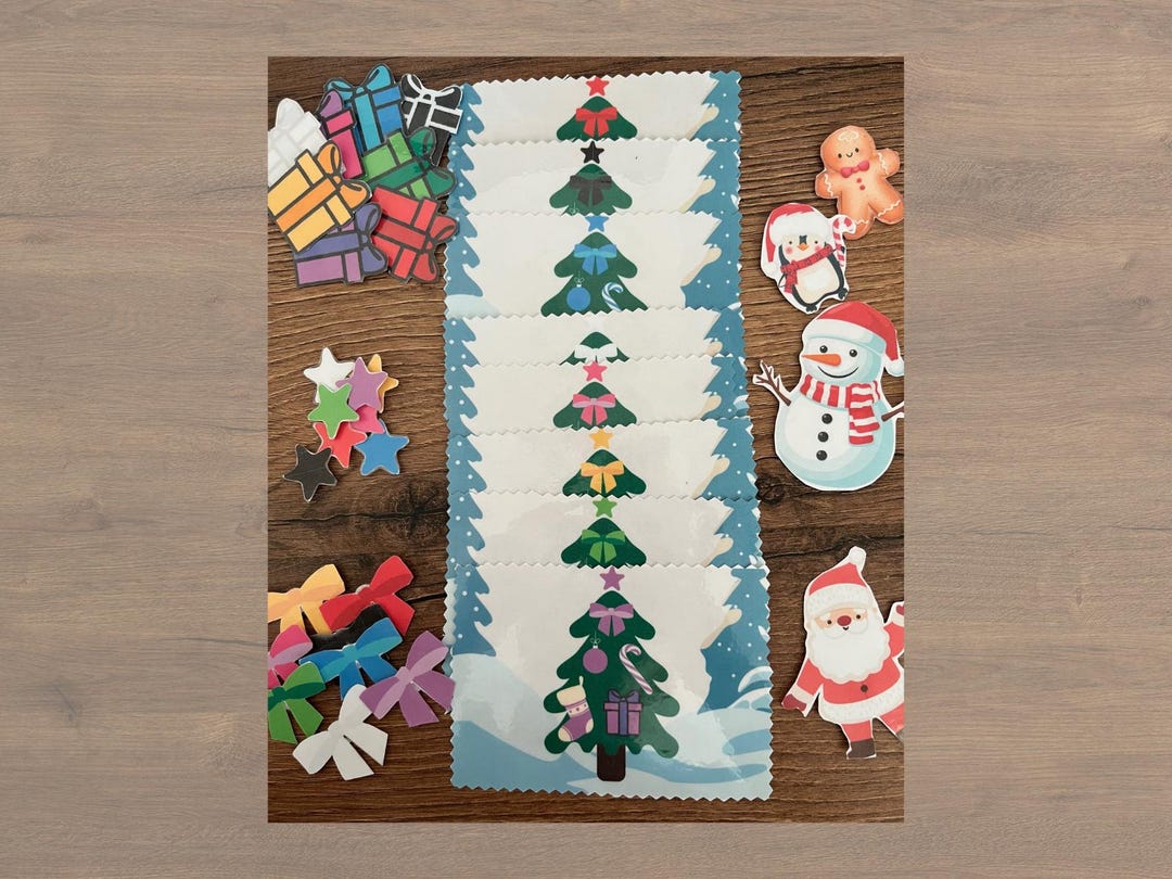 Christmas Color Match Cards - Etsy