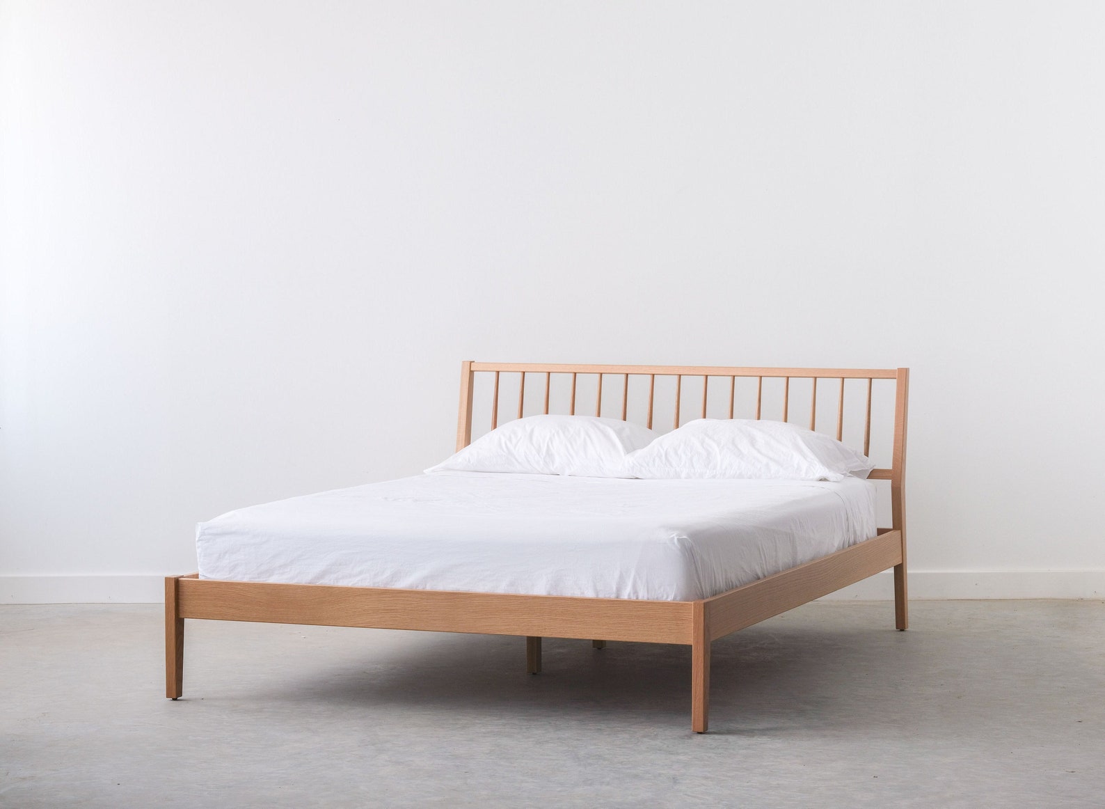 Windsor Bed Slanted Headboard Available in Other Woods - Etsy