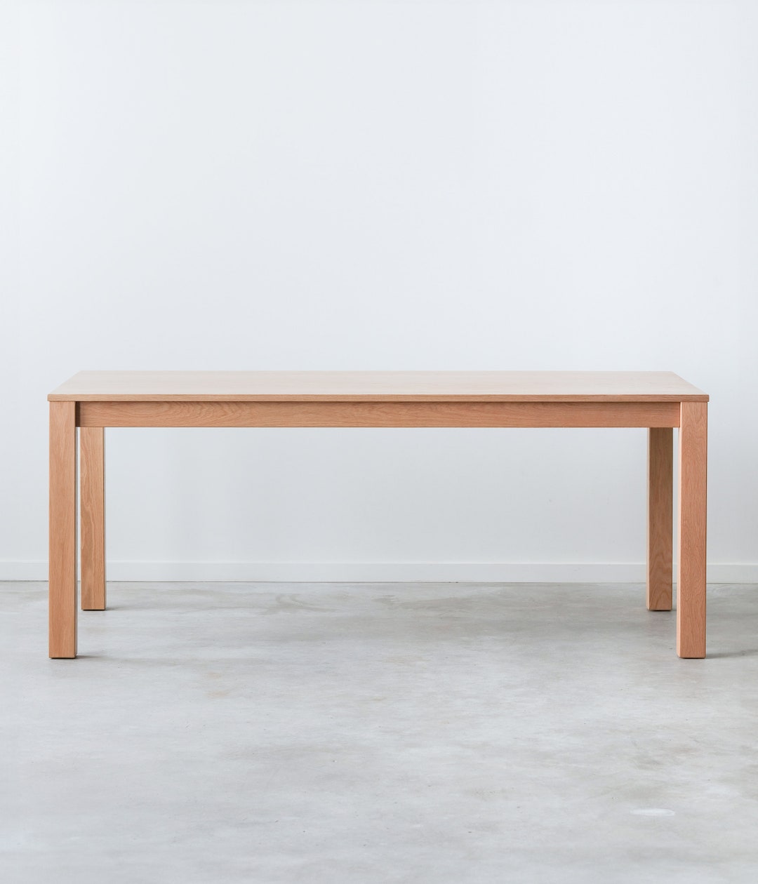 Solid Wood Parsons Dining Table - Solid Top or Extension W/leaves - Etsy