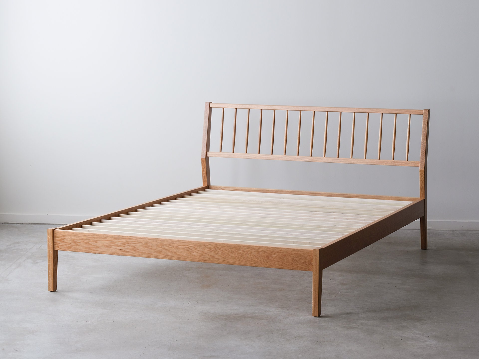 Windsor Bed Slanted Headboard Available in Other Woods - Etsy Australia