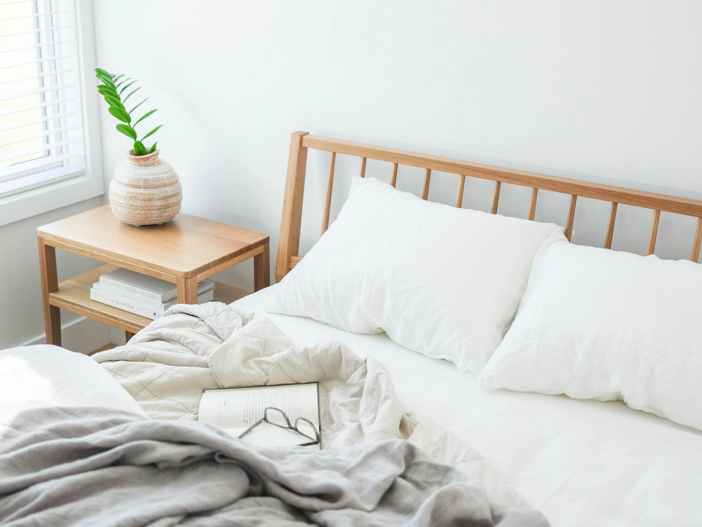 Windsor Bed Slanted Headboard Available in Other Woods - Etsy Australia