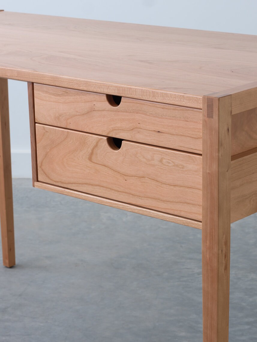 Garfield Desk Solid Wood Two Drawers | Etsy