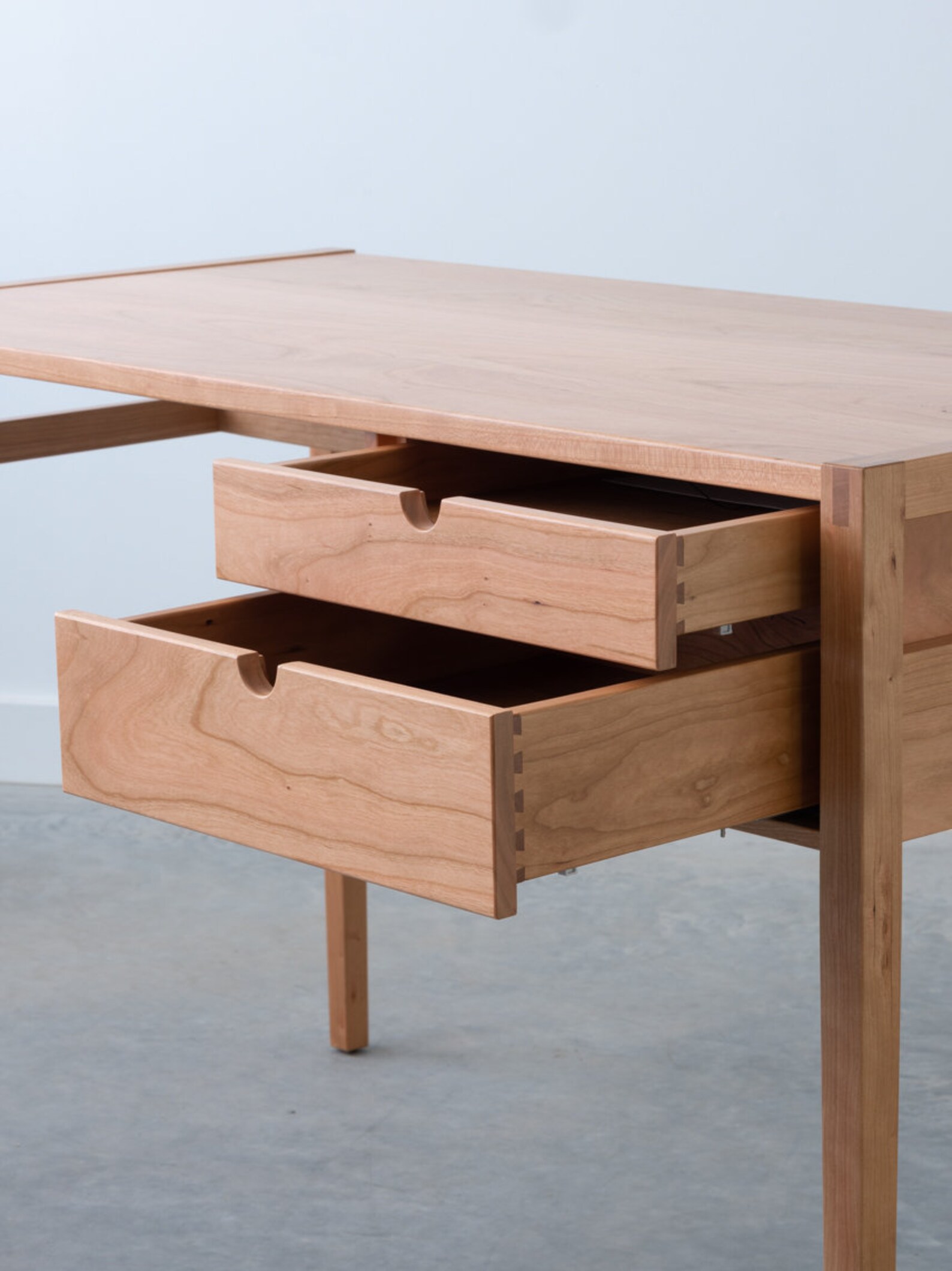 Garfield Desk Solid Wood Two Drawers | Etsy