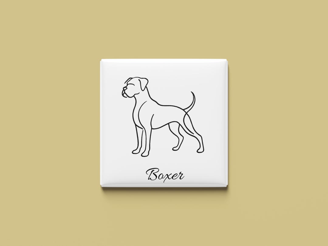 Boxer Dog Magnet | 6 Designs to Choose From | Handmade Dog Souvenir ...