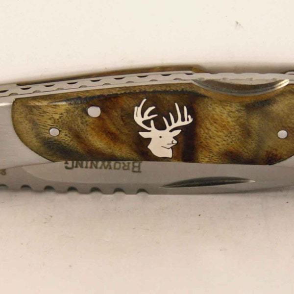 White Tail Pocket Knife - Etsy