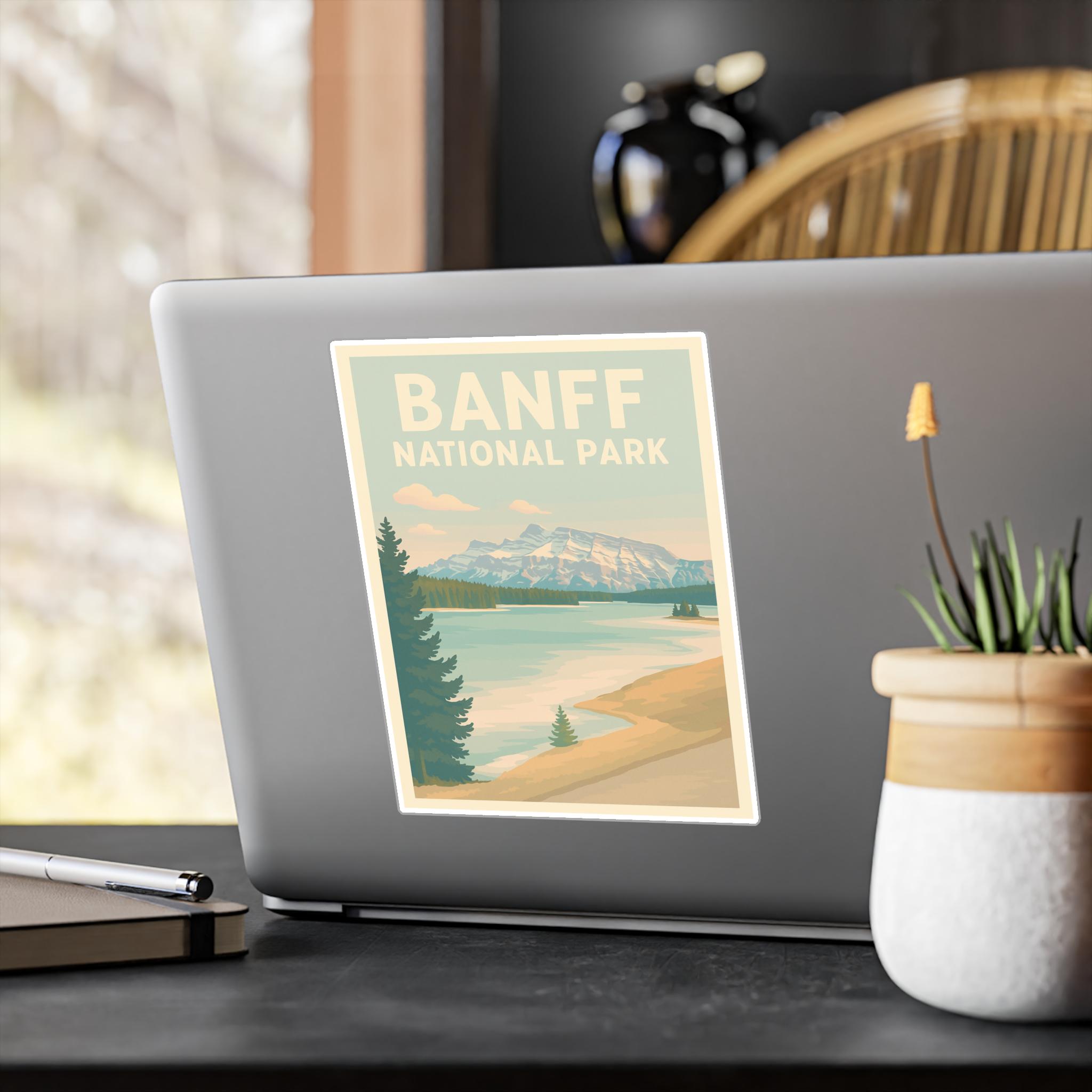 Banff National Park Travel Sticker: Canada Satin Vinyl Decal - Etsy