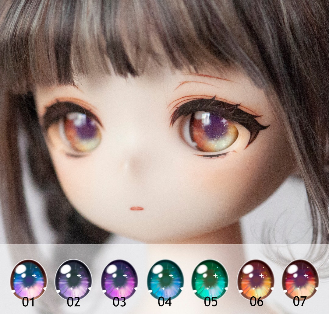 8mm to 26mm Anime Resin Doll Eyes Custom-made 7 Colors for BJD Volks ...