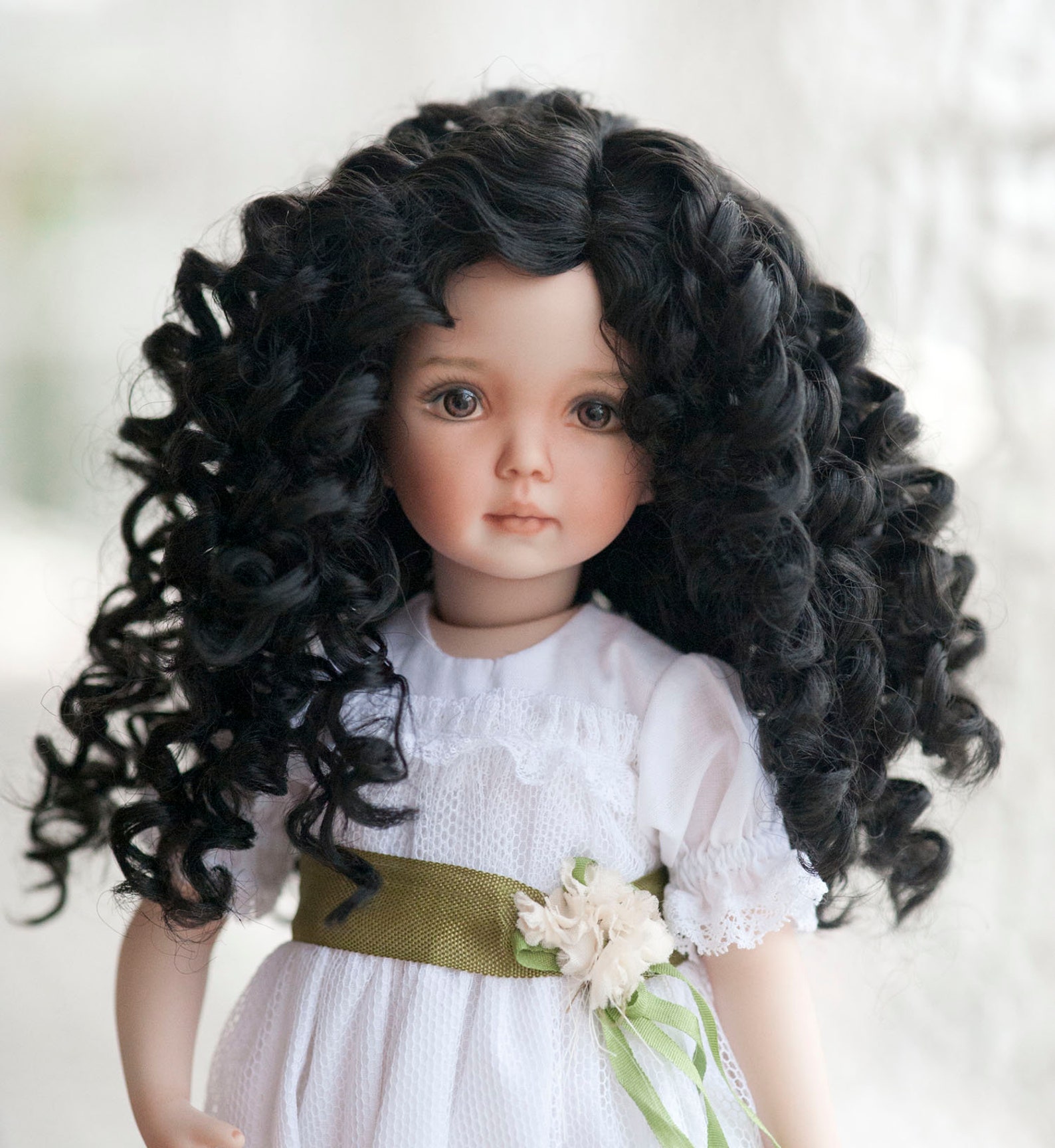 Wild Curly Black Doll Wig for 1/4 1/6 1/8 BJD MSD Yosd Minifee - Etsy