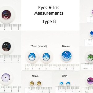 Greyish Anime Resin Eyes for Dolls, Size From 8mm to 26mm Custom-made 7 ...
