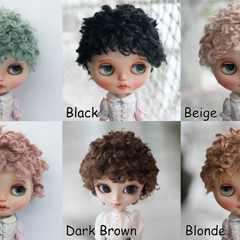 1/6 Scale Brown Wig - Etsy UK