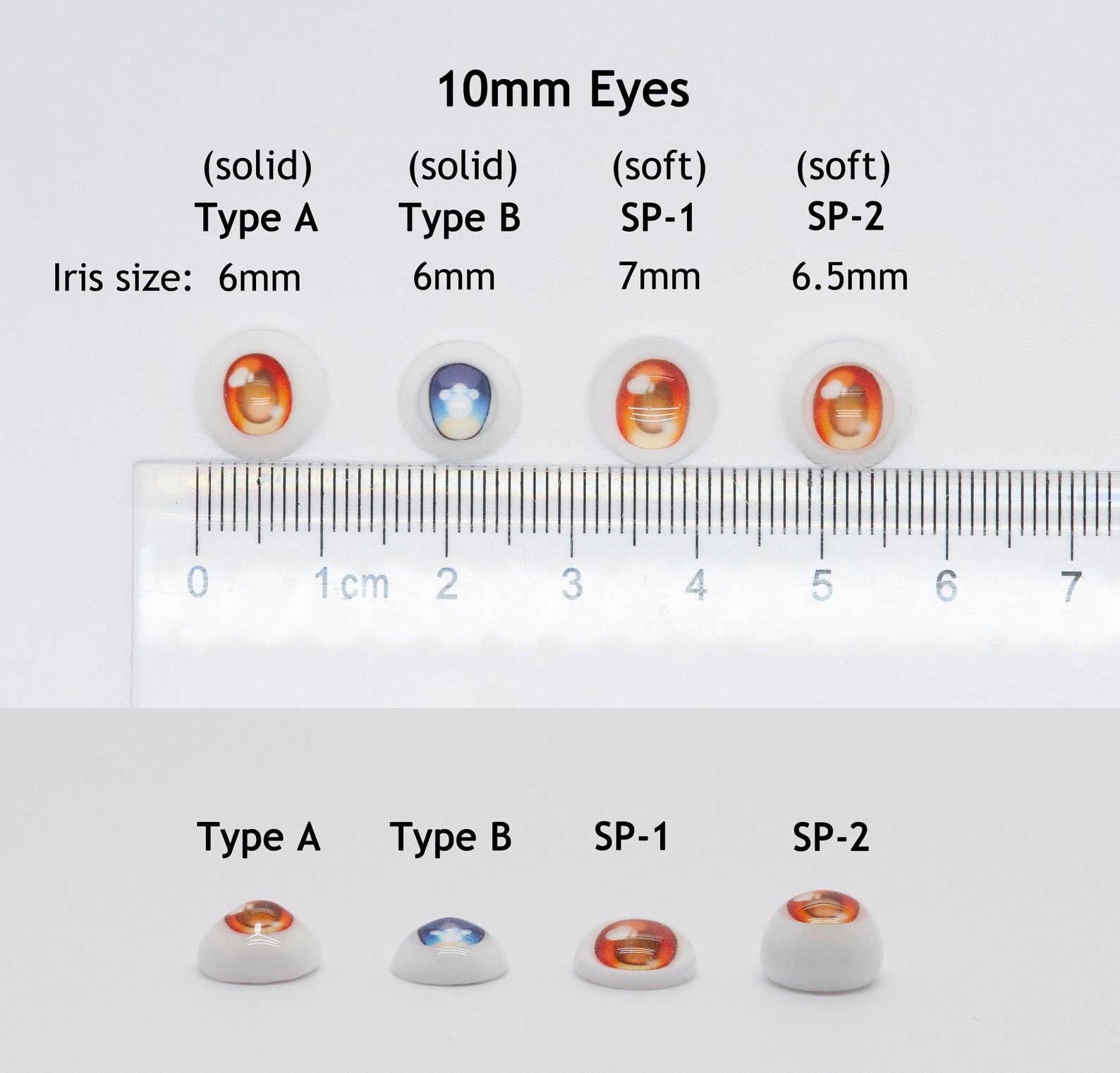 Anime Doll Eyes: Resin Plaster With Heart Shape Highligts (8mm-26mm) - Etsy