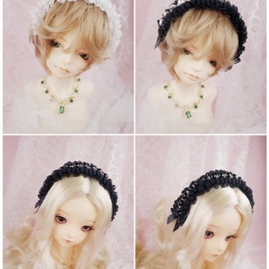 Doll Maid Hair Band Lace With Beads for Pullip BJD 1/3 SD 1/4 MSD ...