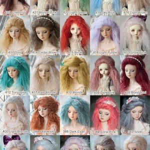 3.5-5" Mohair Doll Wig for Small Dolls Monster High Ever After High ...