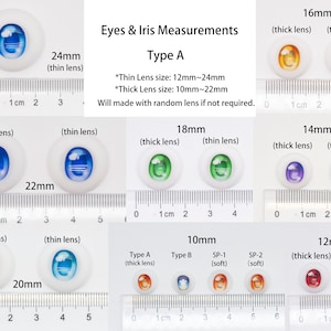 Greyish Anime Resin Eyes for Dolls, Size From 8mm to 26mm Custom-made 7 ...