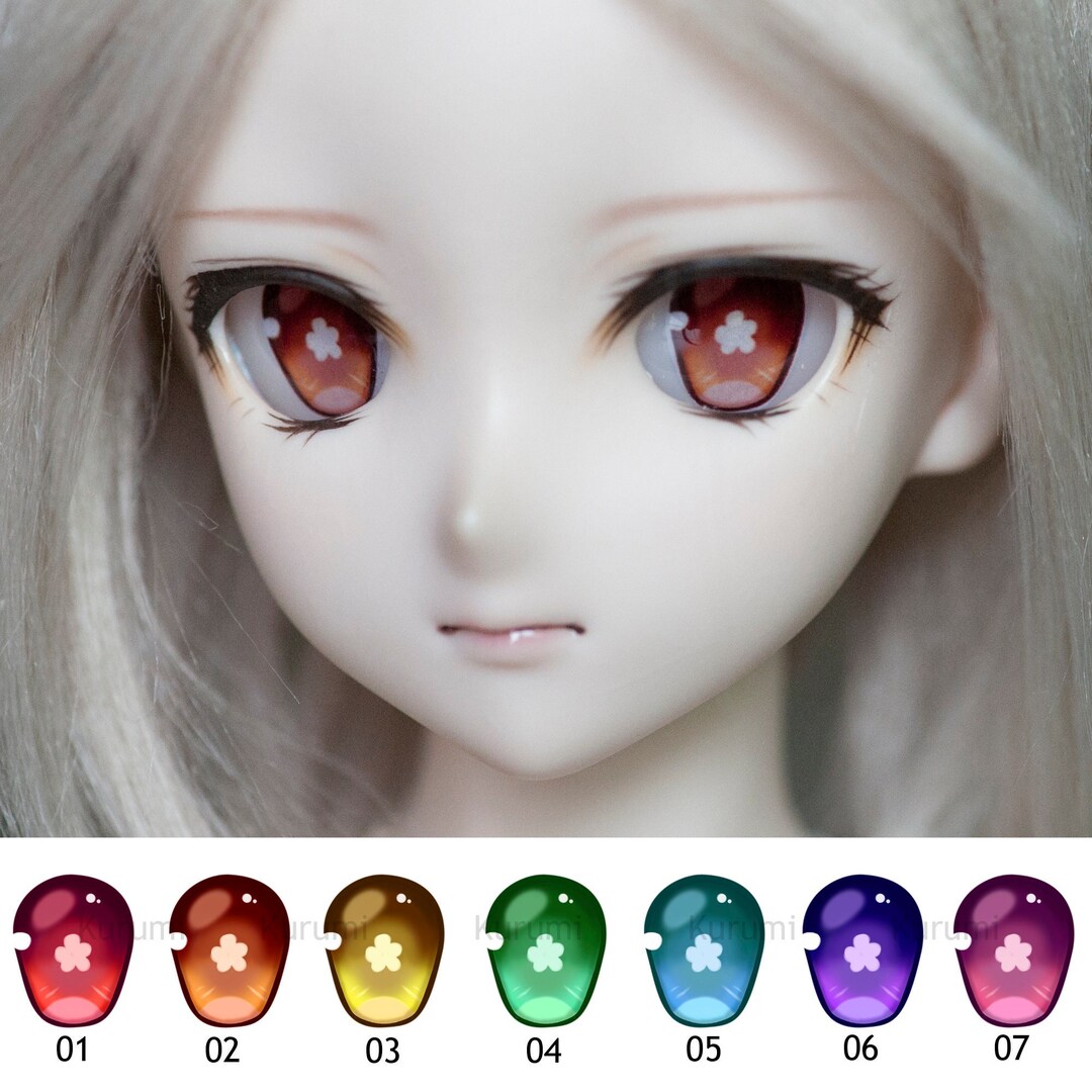 8mm to 26mm Anime Resin Plaster Doll Eyes for Dollfie Doll BJD Obitsu ...