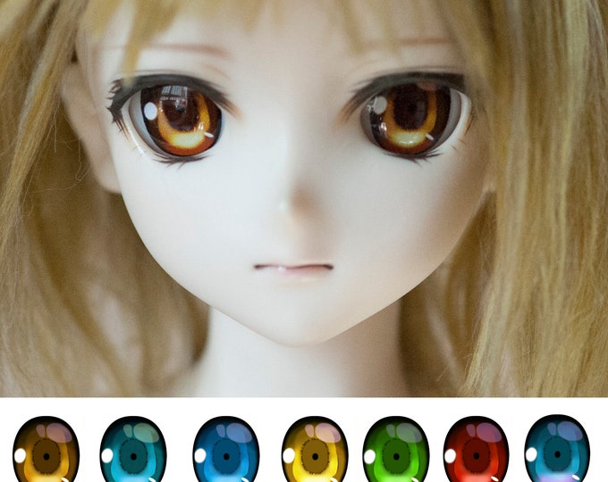 A GRADE 16 MM Smart Doll Follow-me Eyes Anime Style Heart Design - Etsy