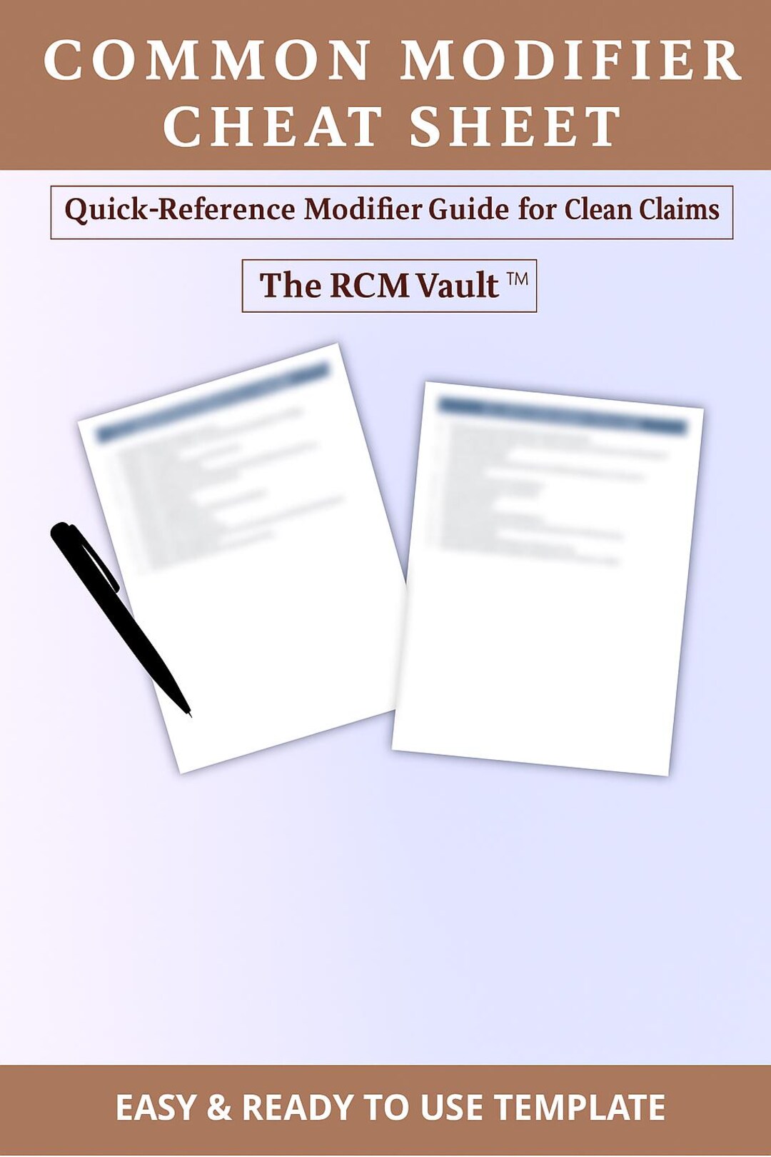 Common Modifier Cheat Sheet | CPT Coding Help for Clean Claims - Etsy Canada