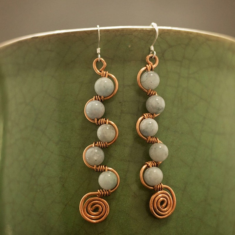 Wire Wrap Earrings - Etsy