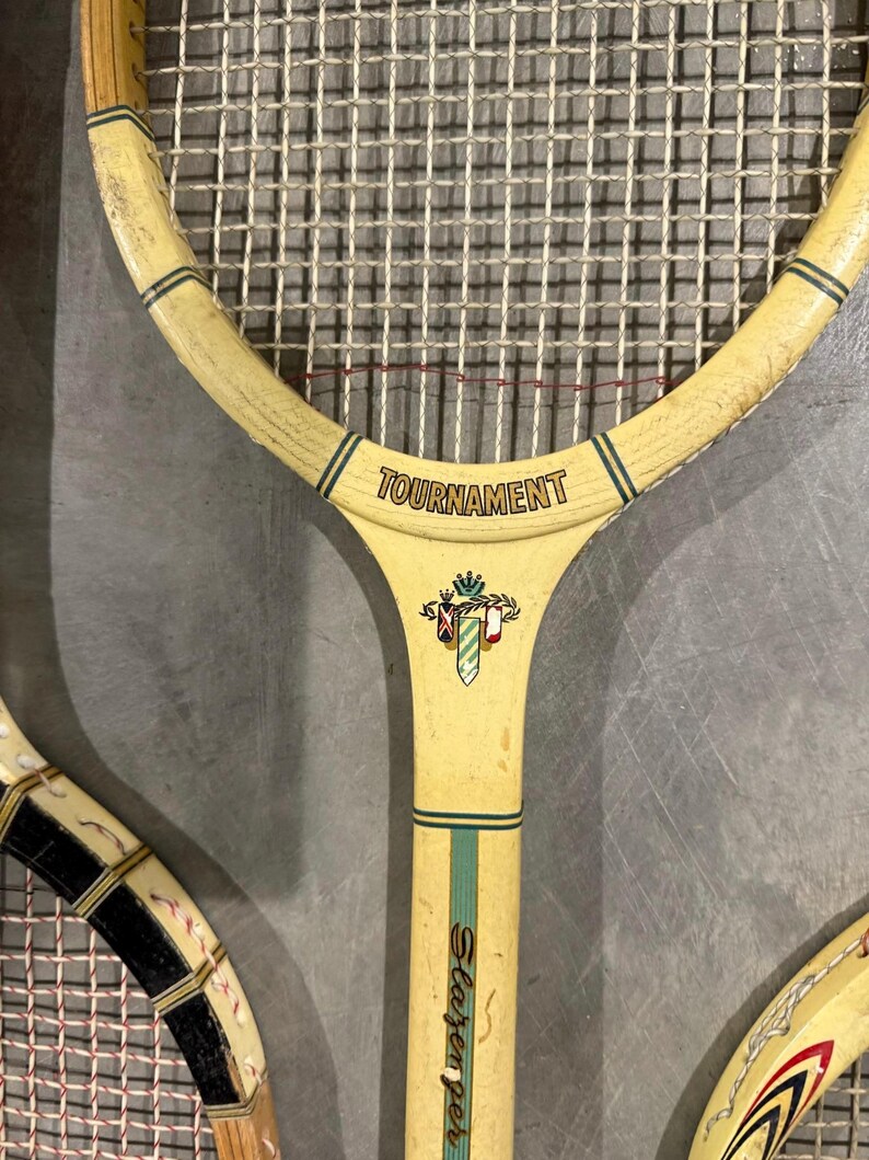 Vintage Wooden Tennis Racket | Single {CHOICE} | Slazenger | Spalding ...