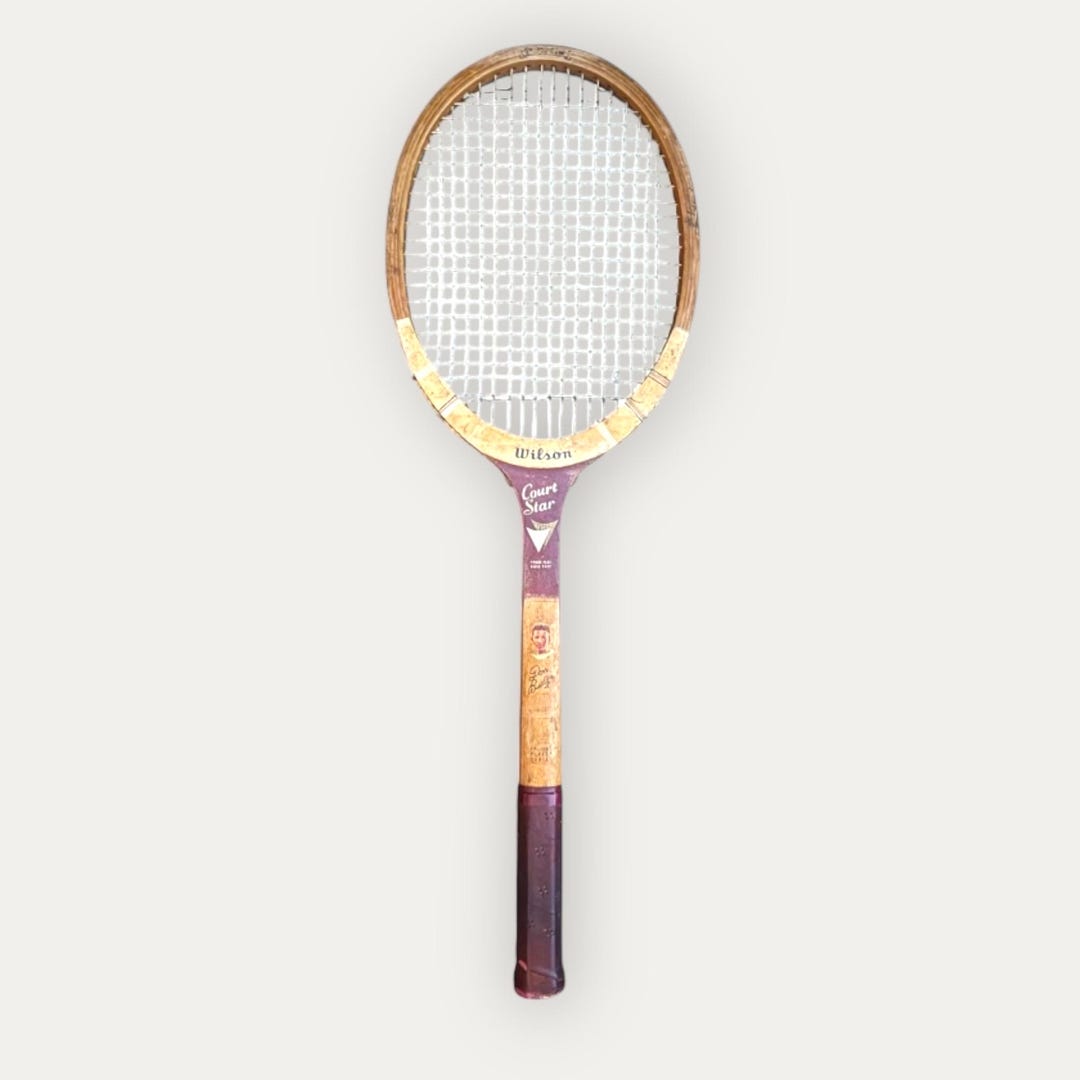 Wilson Court Star Don Budge 1950s Vintage Wooden Tennis Racket ...