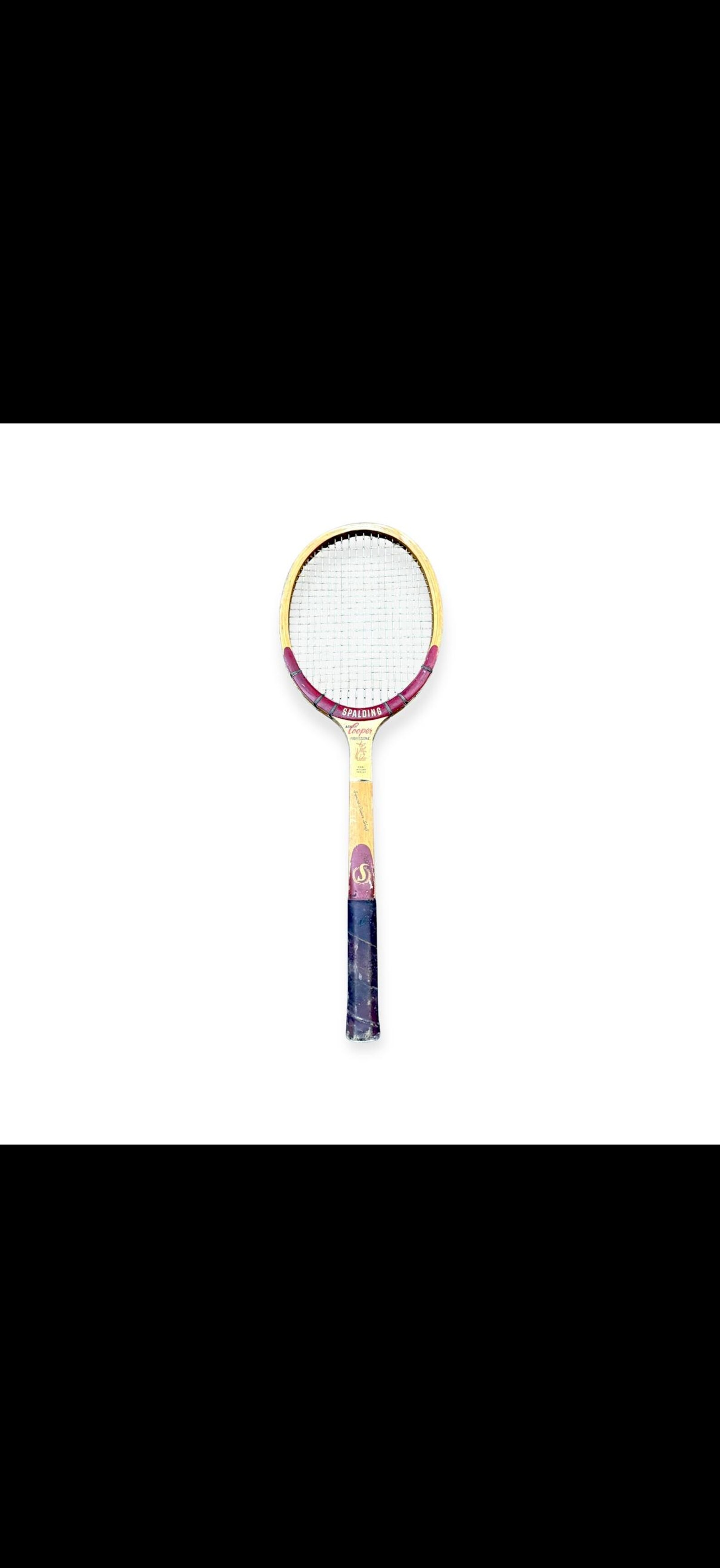 Vintage Set of 4 Maroon Brown White Tennis Rackets | Bundle for Tennis ...