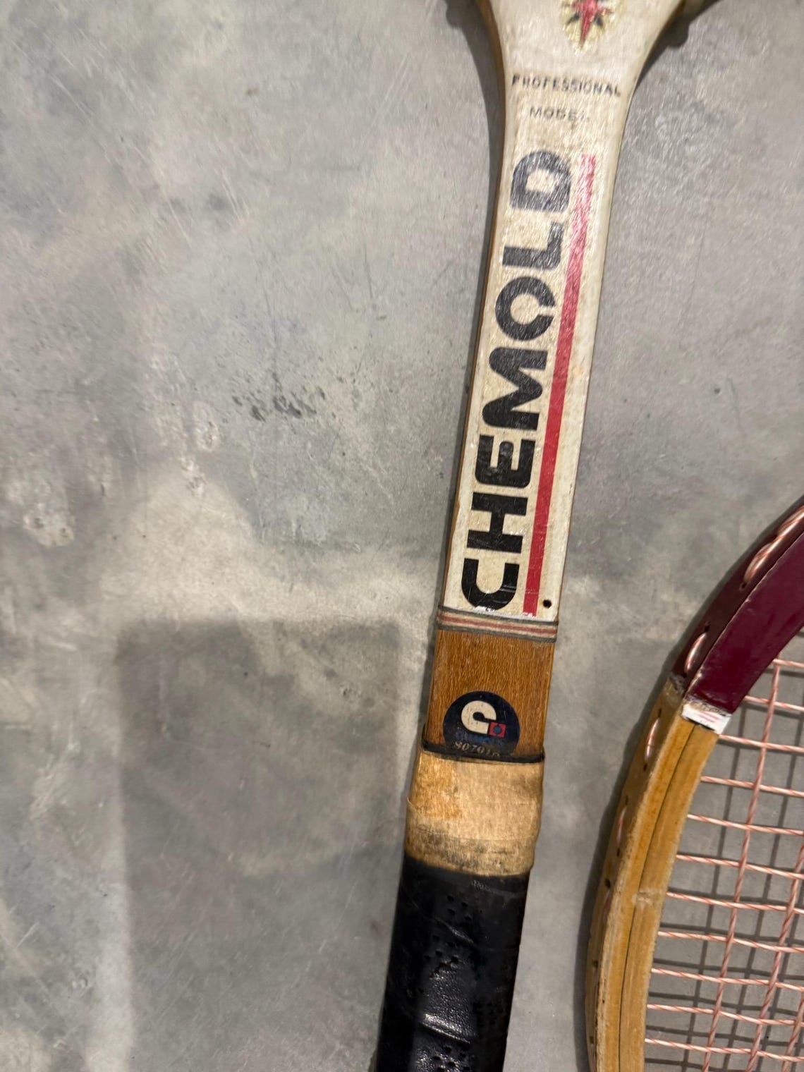 Vintage Set of 4 Maroon Brown White Tennis Rackets | Bundle for Tennis ...