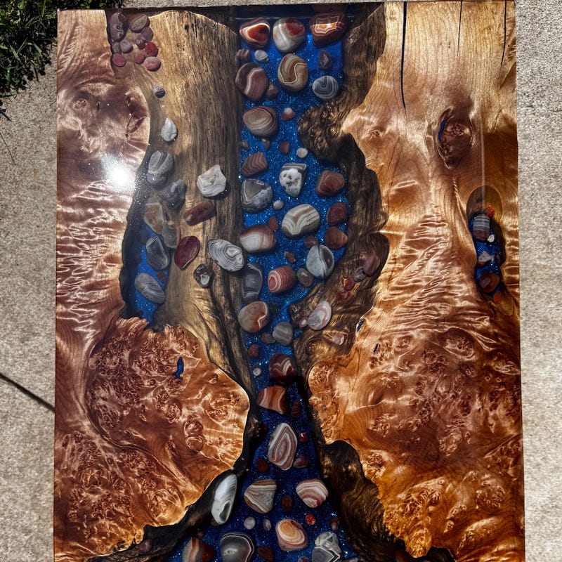 Agate End Table - Etsy