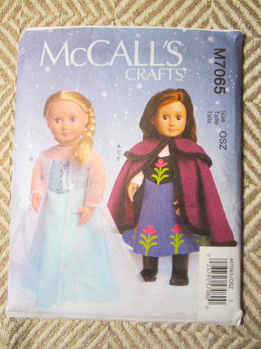 18 American Girl Doll Clothes Pattern Frozen Elsa Anna Costume Mccall ...
