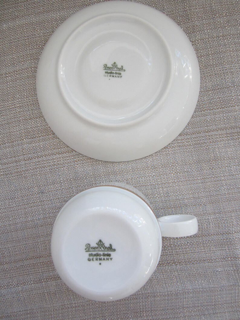 Rosenthal Duo Gold Cup and Saucer Studio Linie Germany Designer ...