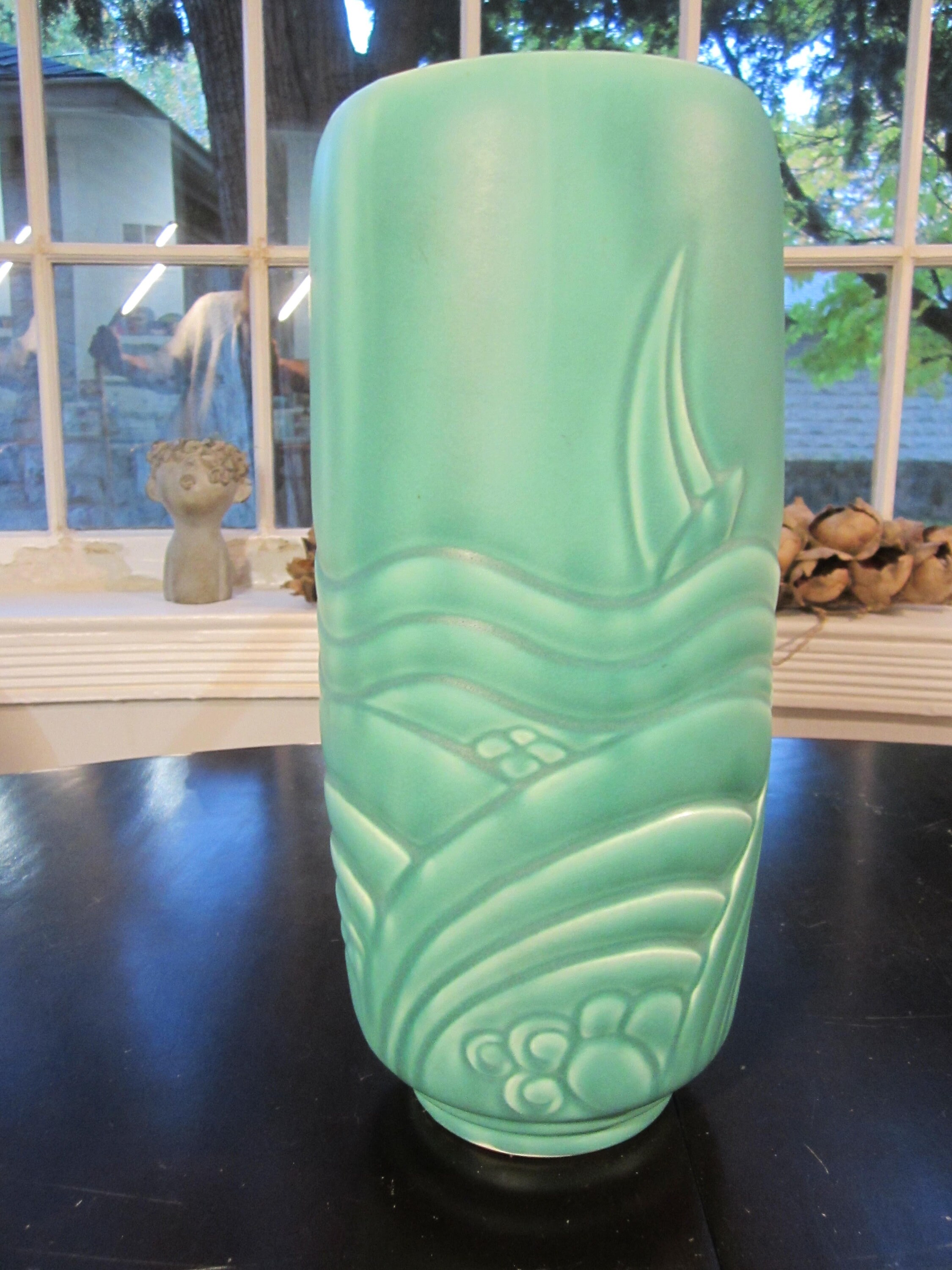 Spode Royal Jade Vase 12.5 Art Deco 1930s Sea Green - Etsy Australia