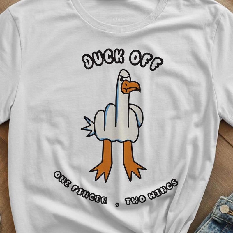 Middle Finger Duck - Etsy