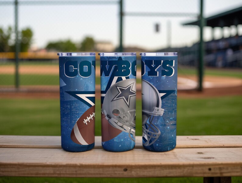 PACK OF 20+ Blue Star Football Tumbler Wrap PNG Bundle | 20oz Sports ...
