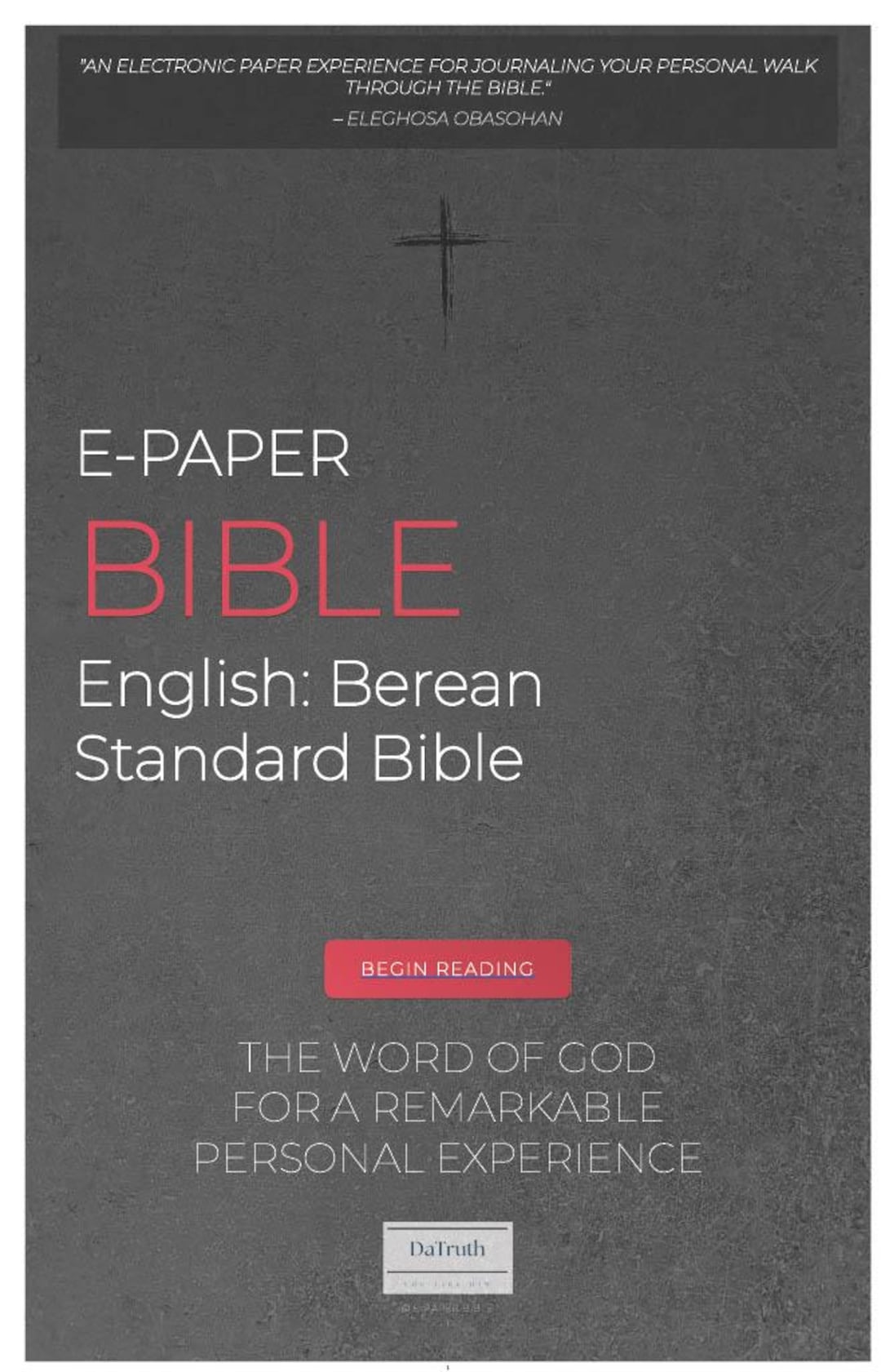E-paper Bible — English Berean Standard Bible Version (BSB Version ...