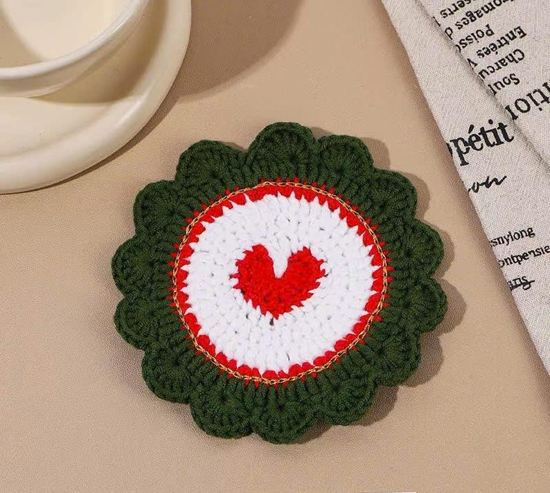 Festive Crochet Coasters Pattern – 9 in 1 Christmas Designs: Tree ...