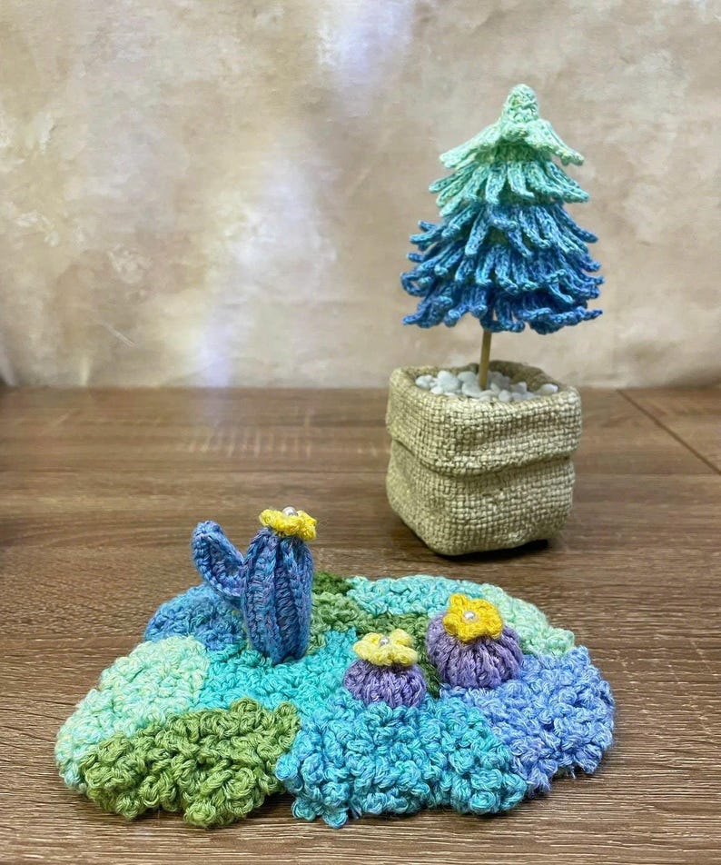 Crochet Snowman and Tree Pattern, Winter Amigurumi Scene (PDF Tutorial ...
