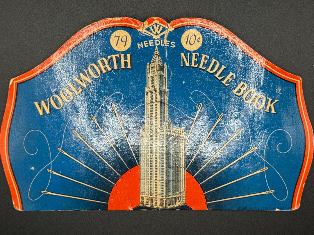 Vintage Woolworth Needle Book No. 79 - Art Deco Sewing Ephemera - Etsy