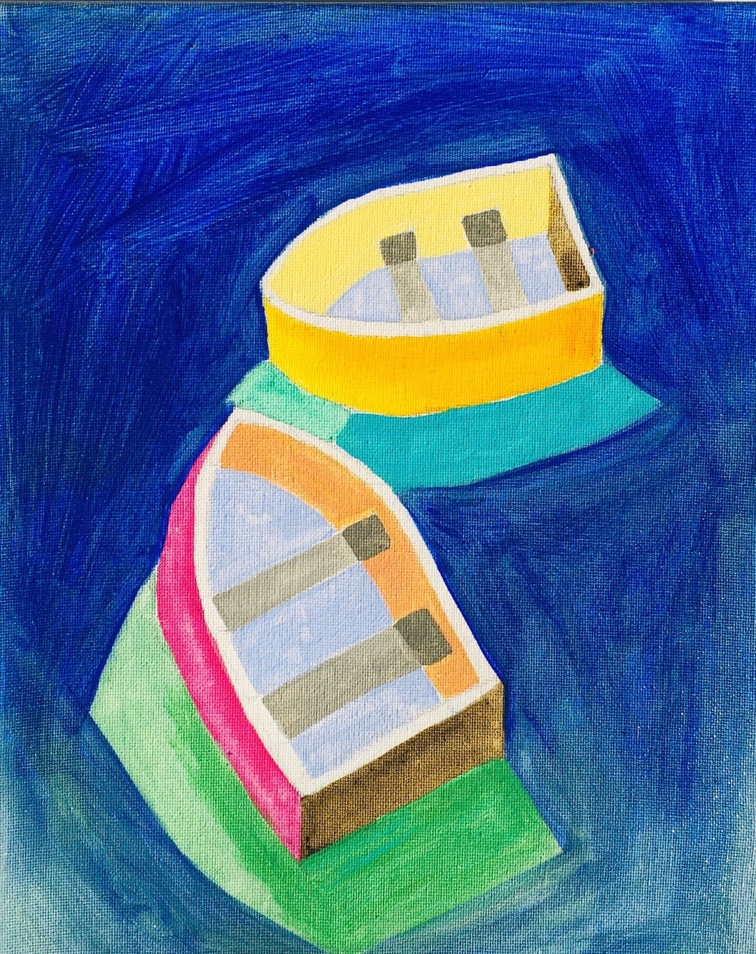 Row Boats 2, Seascape, Beach, Ocean, Rockport Massachusetts, 11 X 14 ...