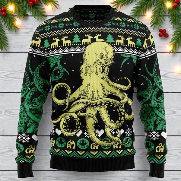 Octopus Sweater - Etsy
