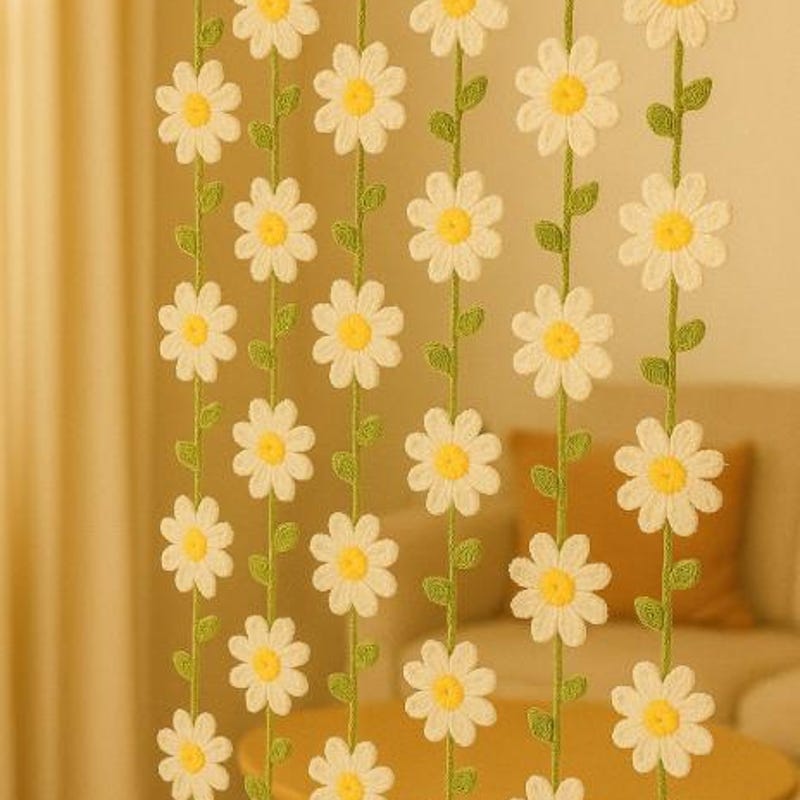 Daisy Curtain - Etsy