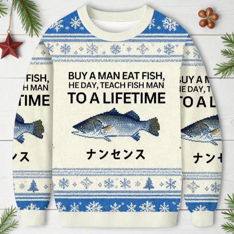 Fish Sweater - Etsy