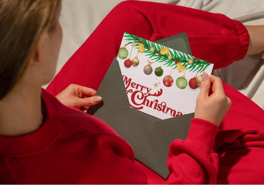 Printable Christmas Wish Card – Festive Holiday 5x7 Greeting Boohoo ...